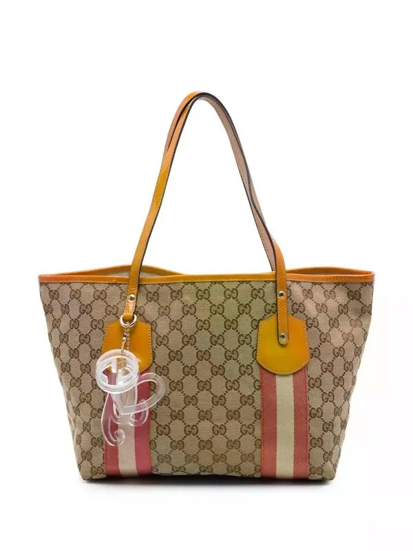 Gucci Gg Canvas Web Jolie Tote Bag