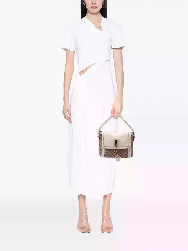 Gucci Gg Canvas Bella Flap Satchel - Neutrals