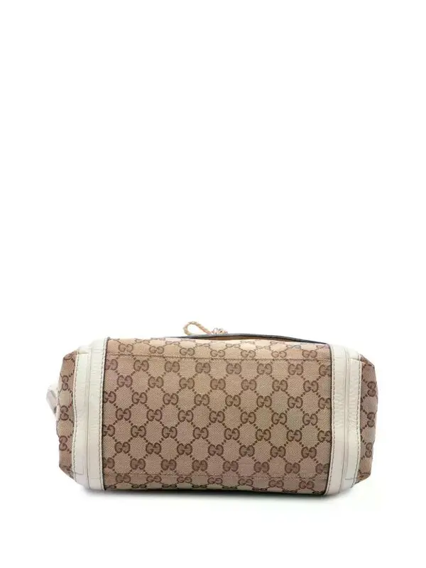 Gucci Gg Canvas Bella Flap Satchel - Neutrals