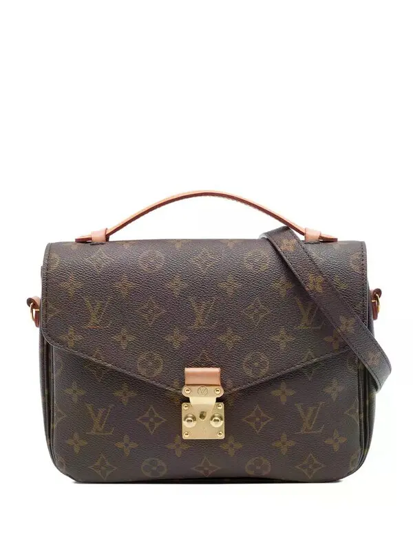 LOUIS VUITTON 2019 Monogram Pochette Metis Satchel - Brown