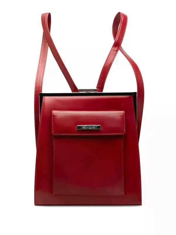 Saint Laurent 2000-2012 Leather Frame Backpack
