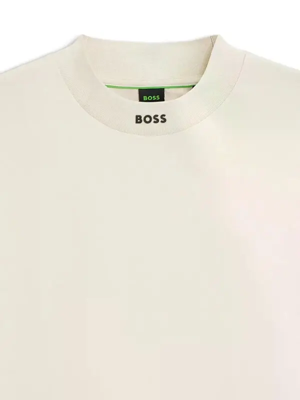 BOSS Mock-neck Cotton T-shirt