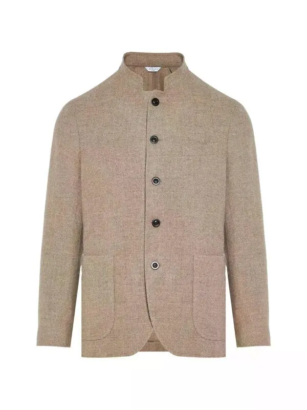 Boglioli Mandarin-collar Button-up Jacket
