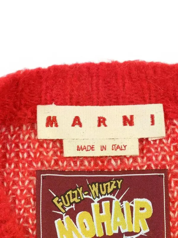 Marni 2010s Fuzzy Wuzzy Polka-dot Sweater