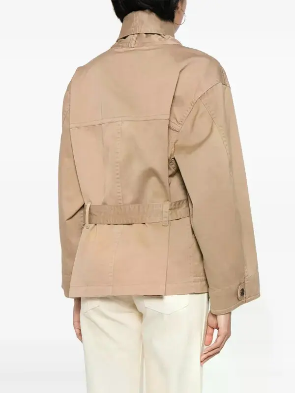 MARANT ETOILE Prunille Belted Cotton Jacket