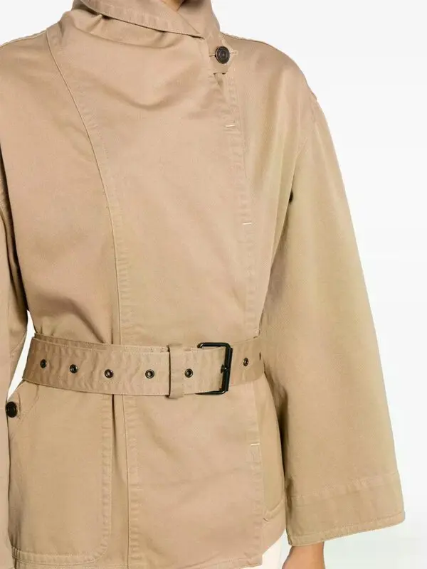 MARANT ETOILE Prunille Belted Cotton Jacket