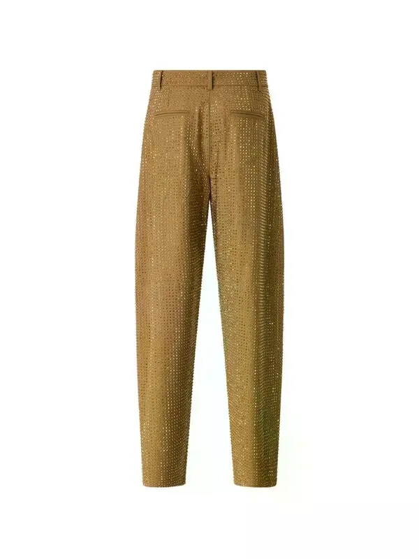 Pinko Rhinestone-embellished Tailored Trousers