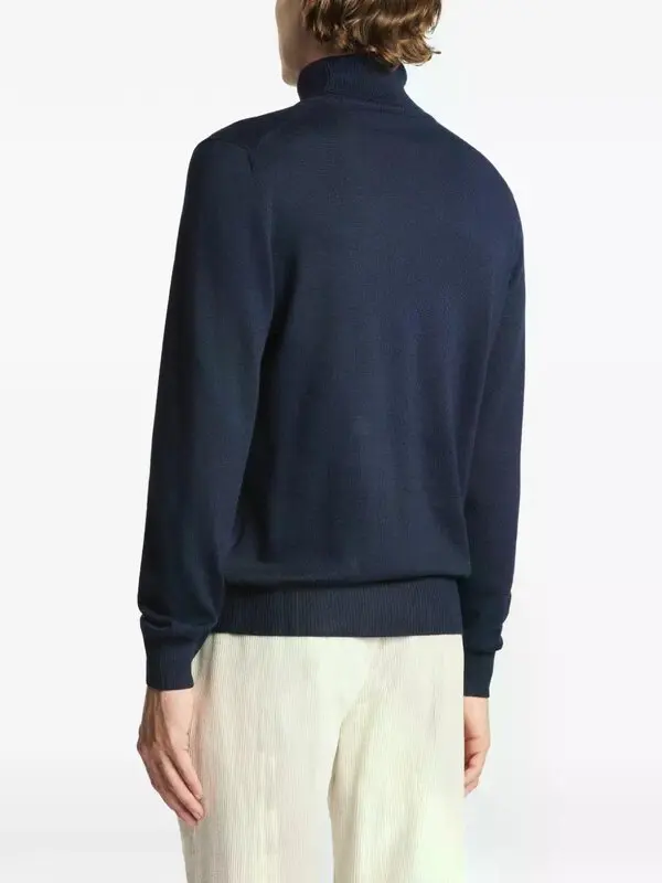 FAY Roll-neck Ribbed-trim Sweater