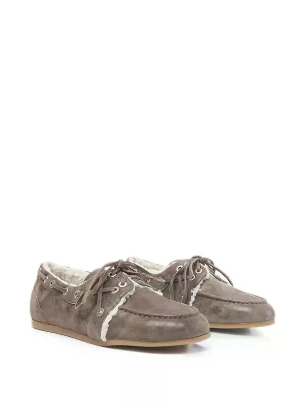 Peserico Faux-fur Lined Suede Loafers