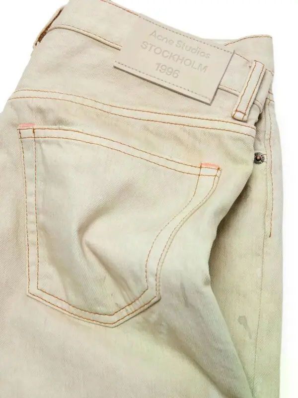 Acne Studios Paint-splatter Denim Shorts