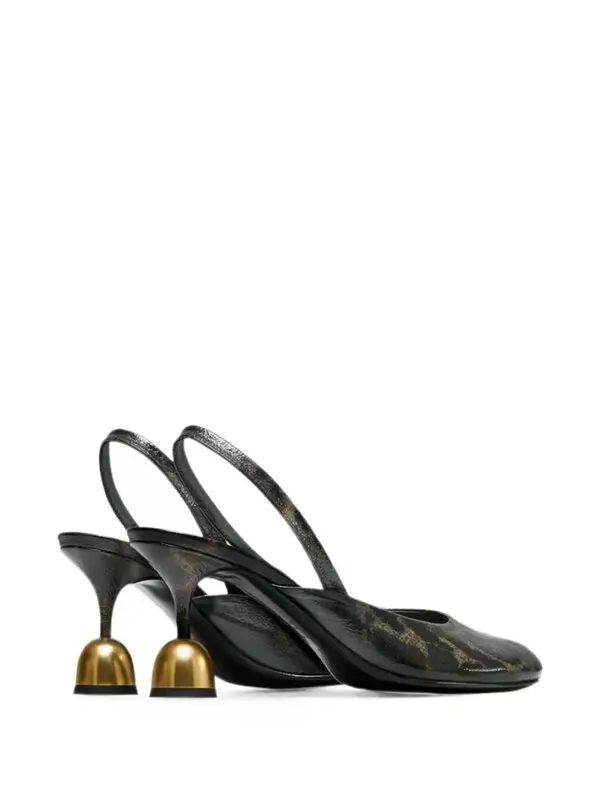VANDA NOVAK Peggy Leopard-print Slingback Pumps