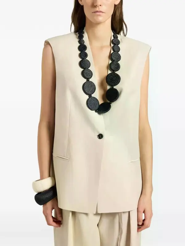 Liviana Conti Eddie Waistcoat - Neutrals
