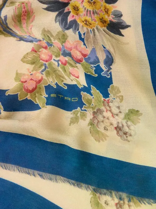 Etro Floral-motif Jacquard Shawl