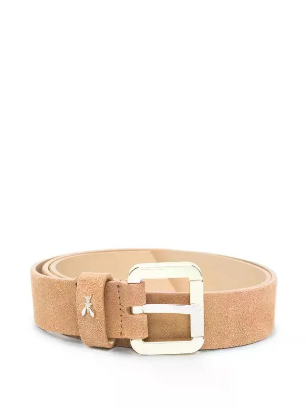Patrizia Pepe Buckle-fastening Suede Belt - Neutrals