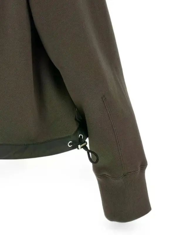 Sacai Pleated Zip-up Hoodie