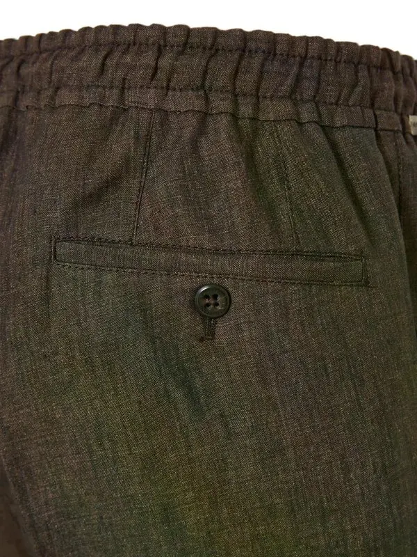 Corneliani Drawstring-waist Pressed-crease Trousers