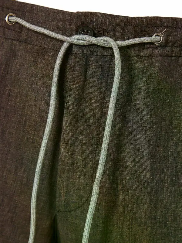 Corneliani Drawstring-waist Pressed-crease Trousers