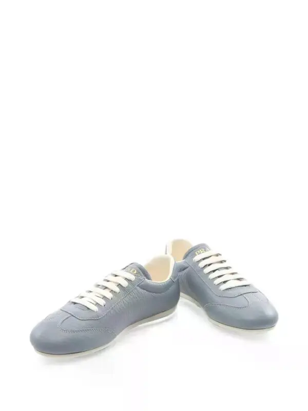 Prada 2020s Leather Sneakers - Grey