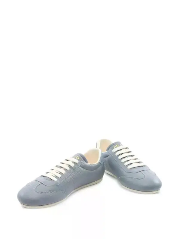 Prada 2020s Leather Sneakers - Grey
