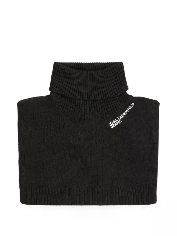 Karl Lagerfeld Logo Bib Scarf - Black