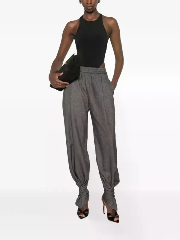 Andamane Buttoned-cuff Elasticated-waist Trousers