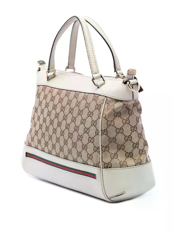 Gucci Gg Canvas Web Mayfair Satchel