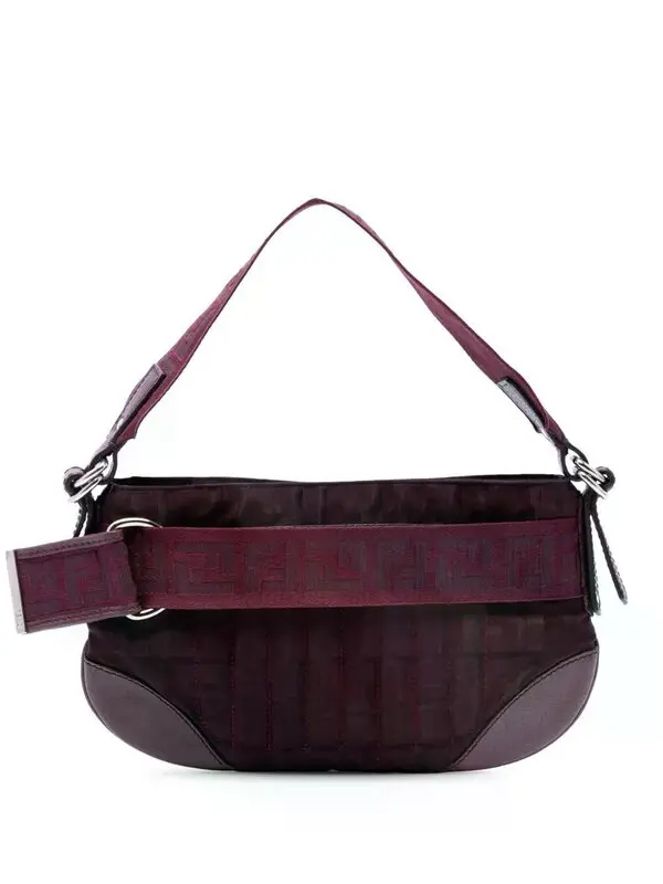 Fendi 2000-2010 Zucca Nylon Pochette Shoulder Bag