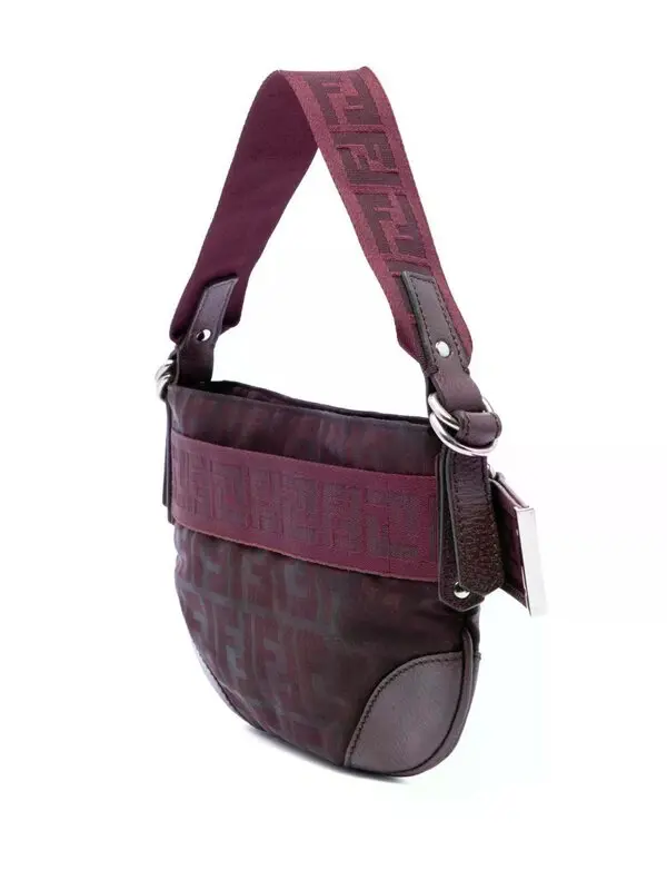 Fendi 2000-2010 Zucca Nylon Pochette Shoulder Bag