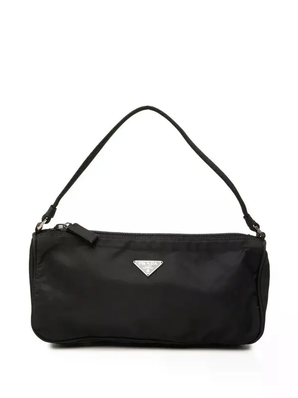 Prada 2000-2013 Tessuto Pochette Shoulder Bag - Black