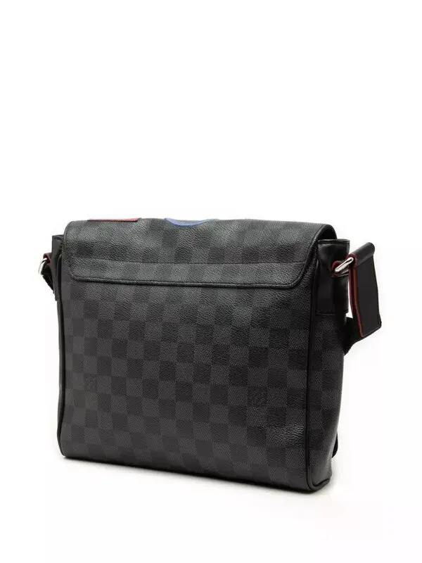 LOUIS VUITTON 2018 Damier Graphite Alps District Pm Crossbody Bag