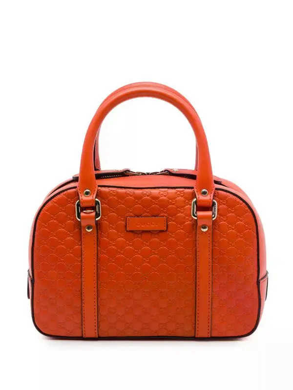 Gucci 2016-2026 Small Microguccissima Bree Satchel - Orange