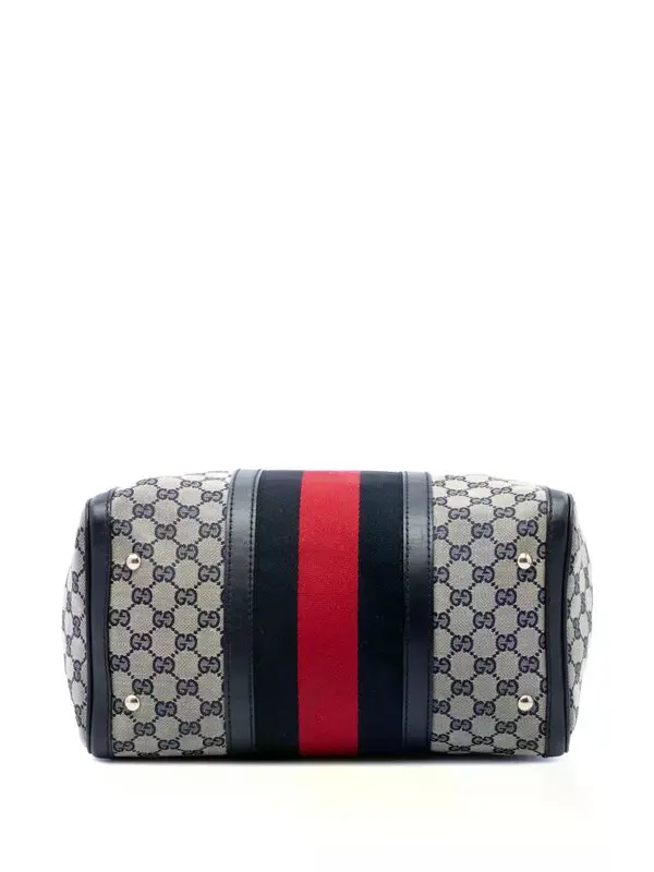 Gucci Gg Canvas Web Joy Boston Bag Satchel - Neutrals