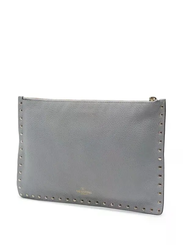 Valentino Garavani Rockstud Zip Clutch Bag