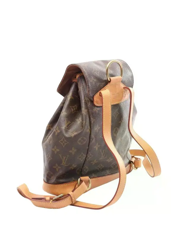 LOUIS VUITTON 2000 Monogram Montsouris Mm Backpack - Brown