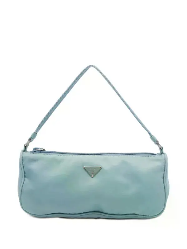 Prada 2000-2013 Tessuto Pochette Shoulder Bag - Blue