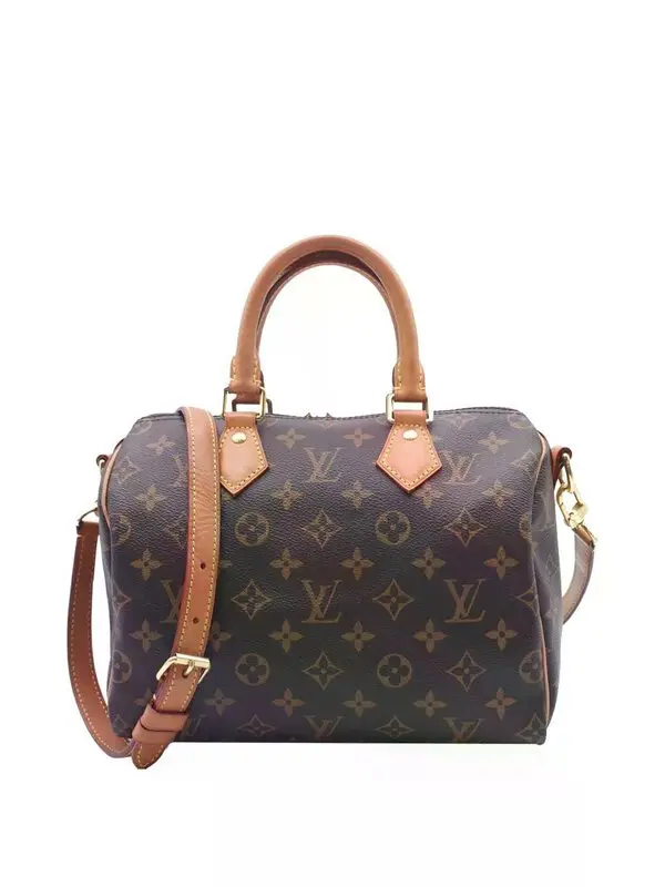 LOUIS VUITTON 2021-2026 Monogram Speedy Bandouliere 25 Satchel - Brown