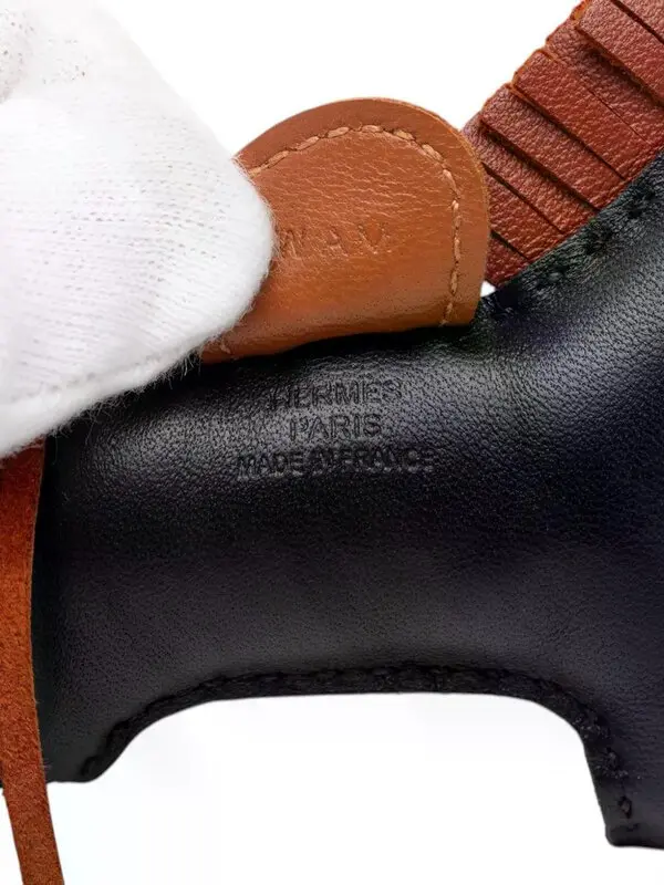 Hermès 2024 Milo Lambskin Grigri Rodeo Bag Charm Pm Key Chain - Black