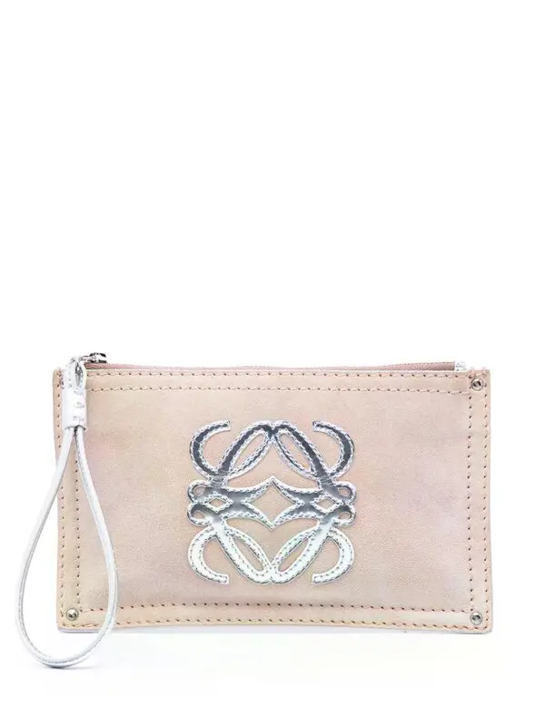 Loewe 2007 Suede Anagram Clutch Bag