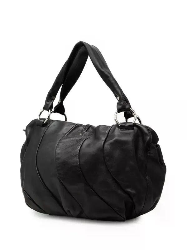 Celine 2008 Calfskin Pleated Bittersweet Hobo Bag