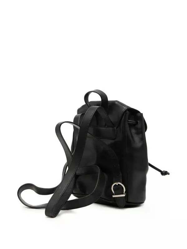 FERRAGAMO 2010-2026 Leather Double Gancini Backpack