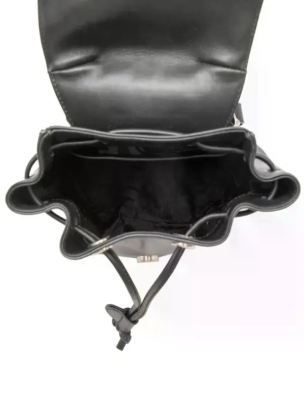 FERRAGAMO 2010-2026 Leather Double Gancini Backpack