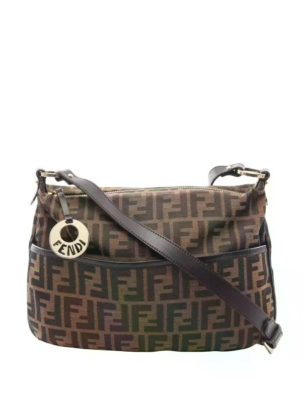 Fendi 2000-2010 Zucca Canvas Shoulder Bag