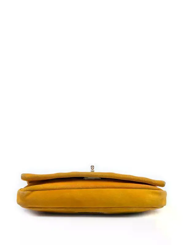 Miu Miu 2010-2026 Suede Crystal Chain Satchel