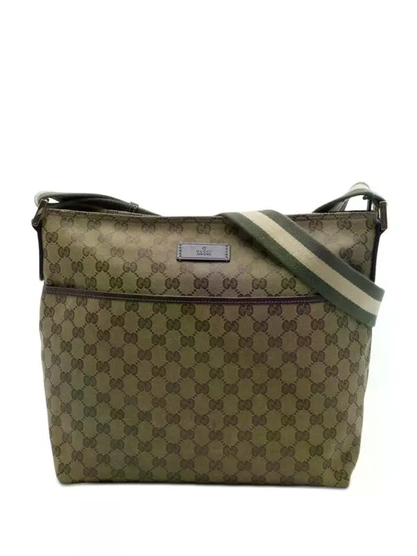 Gucci Gg Canvas Web Crossbody Bag