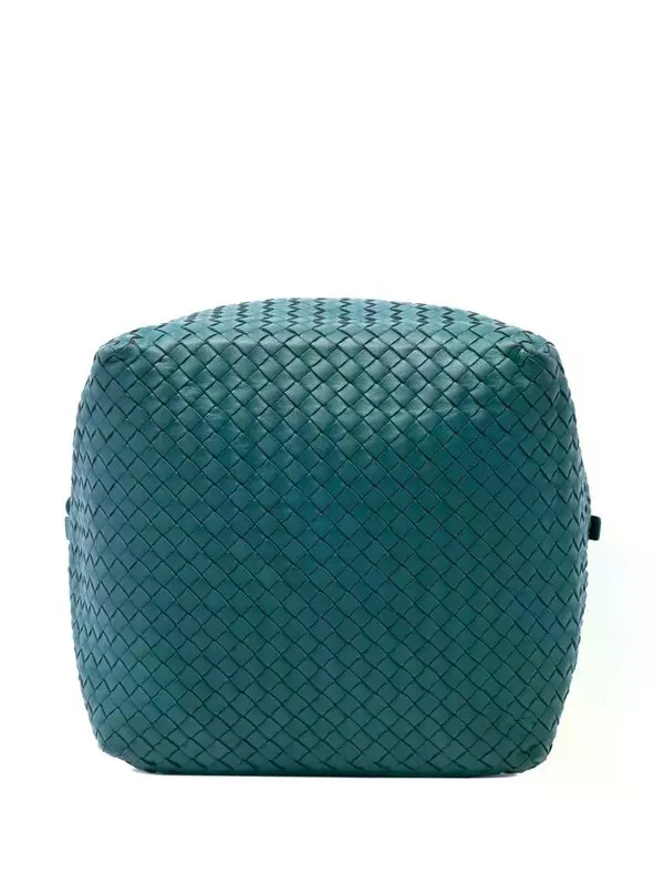 Bottega Veneta Intrecciato Nappa Cube Shoulder Bag - Blue