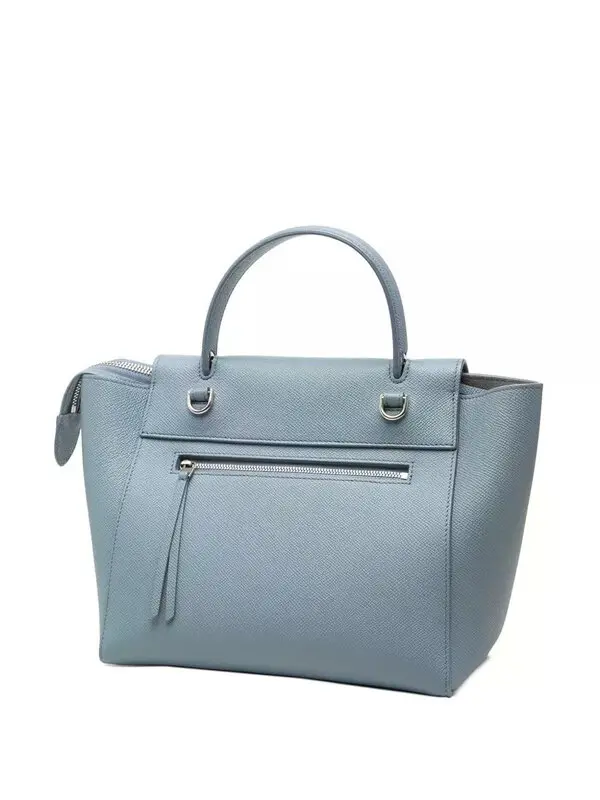 Celine 2017 Micro Grained Calfskin Belt Bag Satchel - Blue