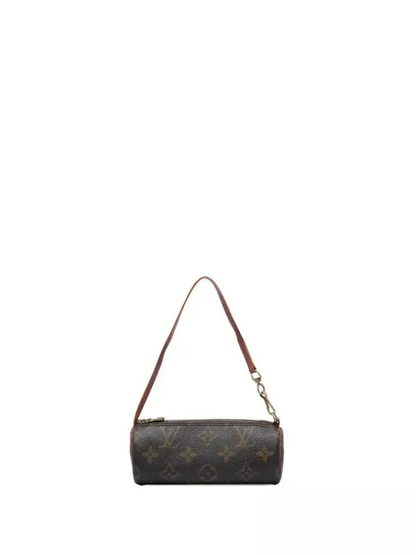LOUIS VUITTON 1990-2010 Monogram Papillon Pochette Handbag - Brown