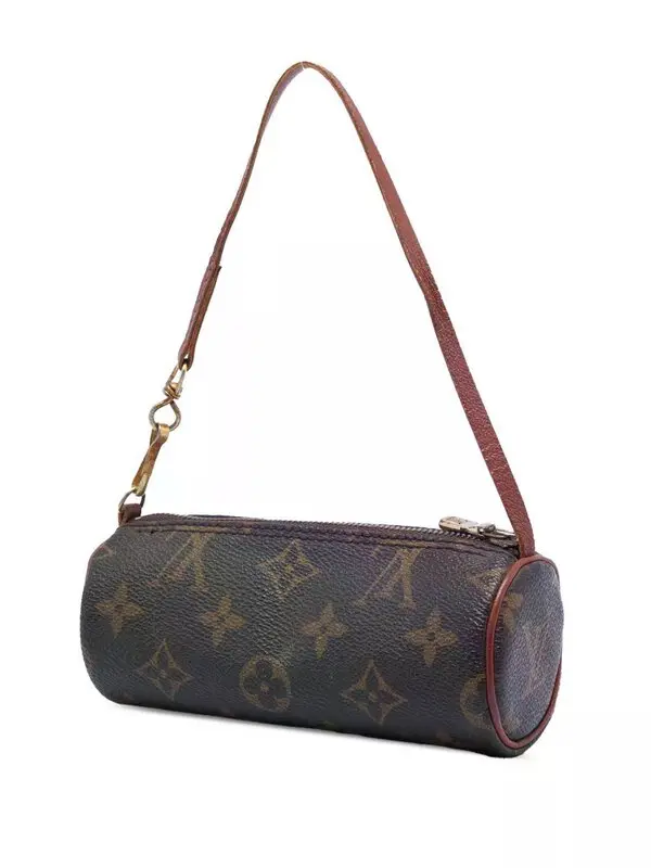 LOUIS VUITTON 1990-2010 Monogram Papillon Pochette Handbag - Brown