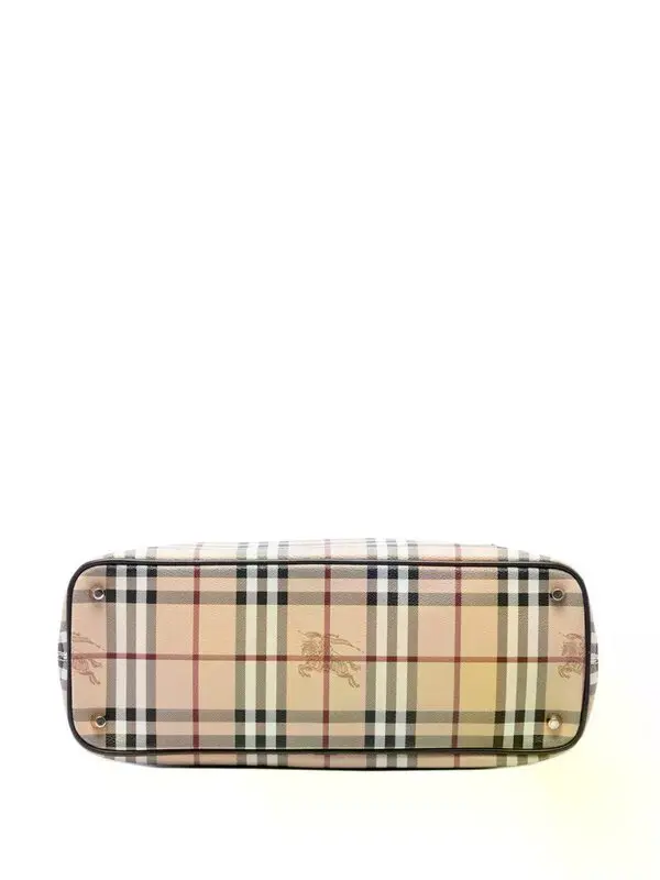 Burberry Haymarket Check Coated Canvas Tote Bag