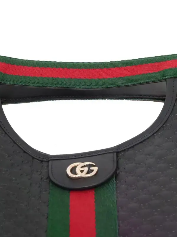 Gucci 2000-2015 Microguccissima Web Giglio Tote Satchel